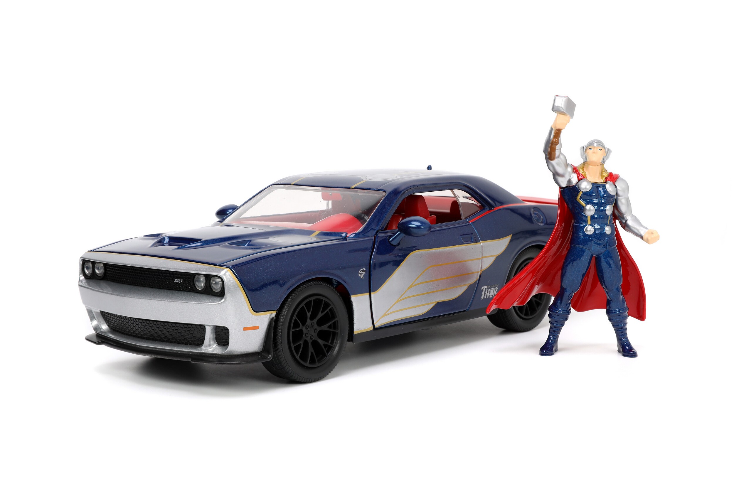 Dodge Challenger SRT Hellcat W/Thor Figure MARVEL 2015 - Jada
